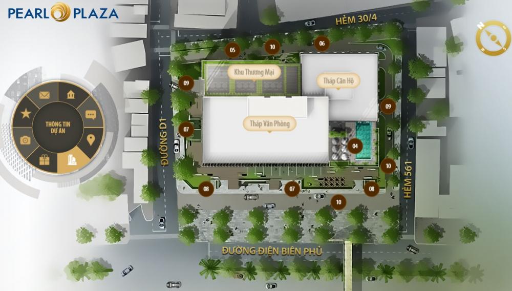 Dự án Pearl Plaza Quận Bình Thạnh | Mặt bằng, chính sách, giá bán T1/2026