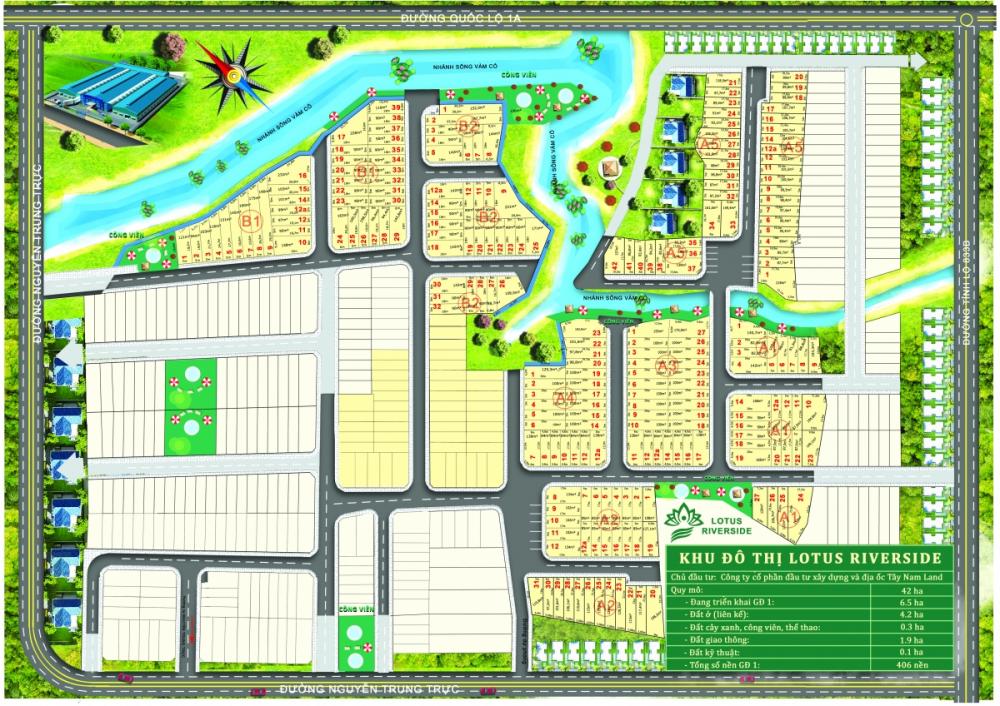 Dự án Lotus Riverside Huyện Cần Đước | Mặt bằng, chính sách, giá bán ...