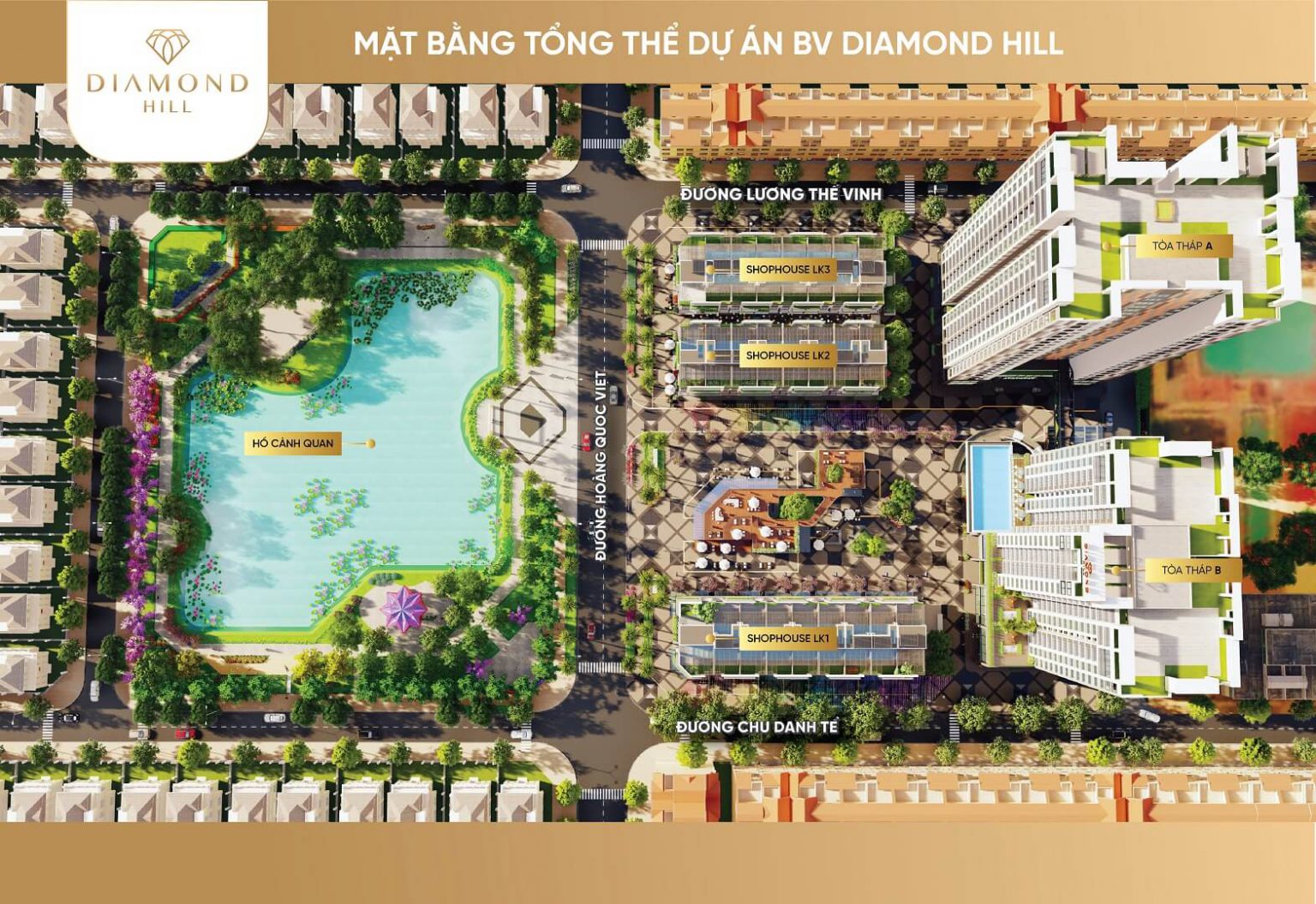 Dự án BV Diamond Hill Thành phố Bắc Giang | Mặt bằng, chính sách, giá ...
