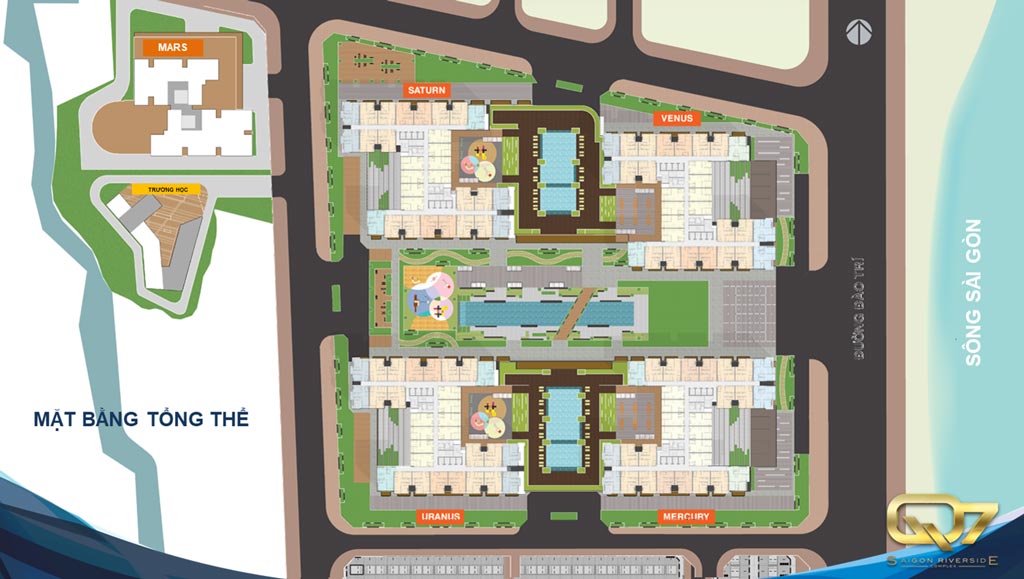 Dự án Q7 Saigon Riverside Quận 7 | Mặt bằng, chính sách, giá bán T12/2025