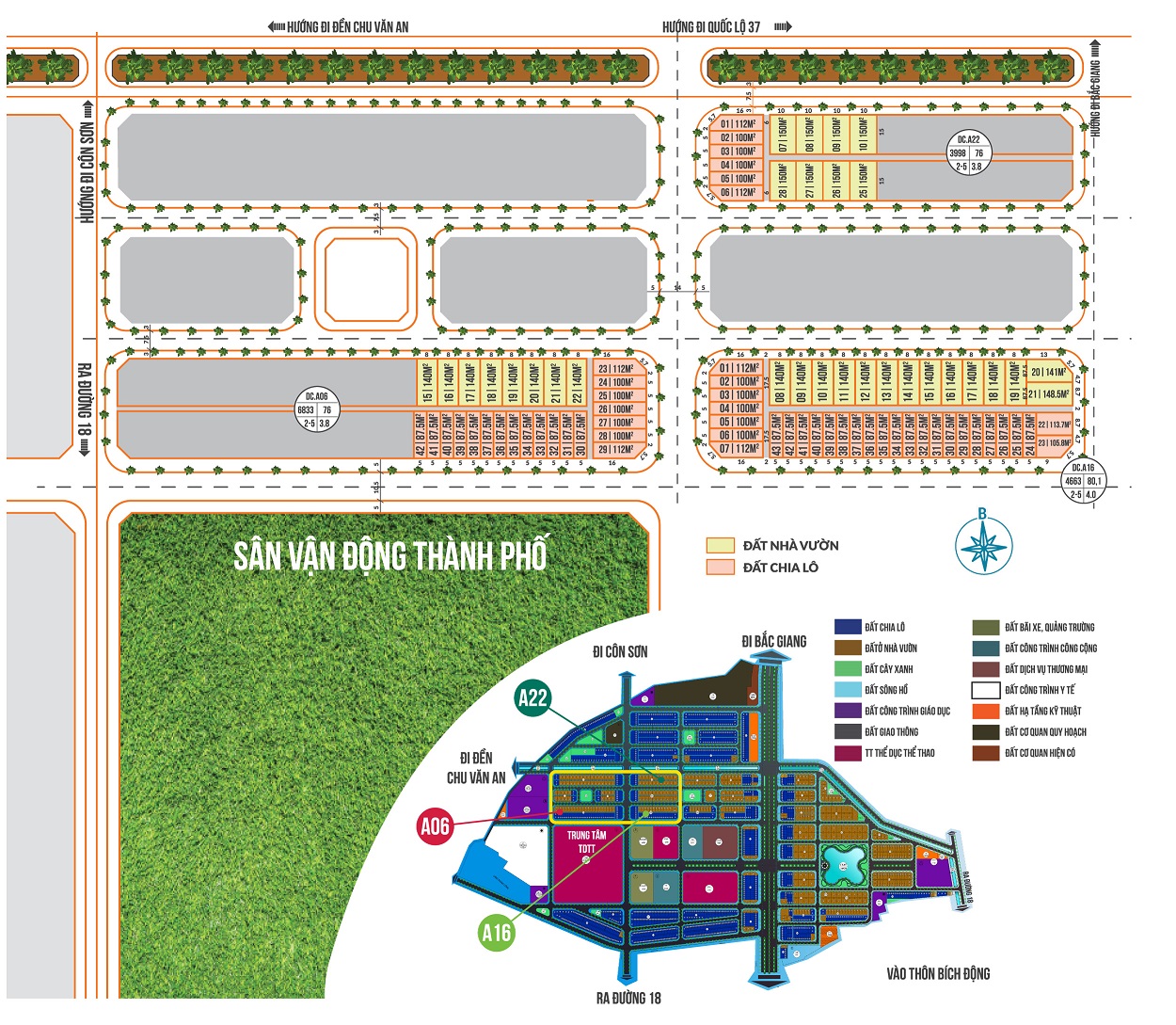 Dự án Khu đô thị Chí Linh Palm City Thành phố Chí Linh | Mặt bằng ...