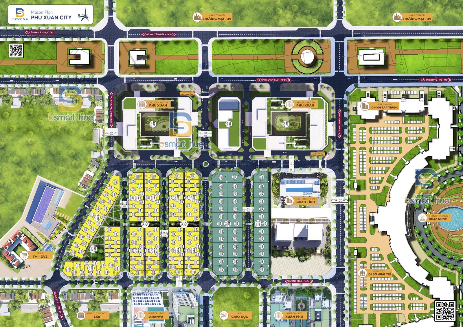 Dự án Phú Xuân City Thành phố Huế | Mặt bằng, chính sách, giá bán T3/2026