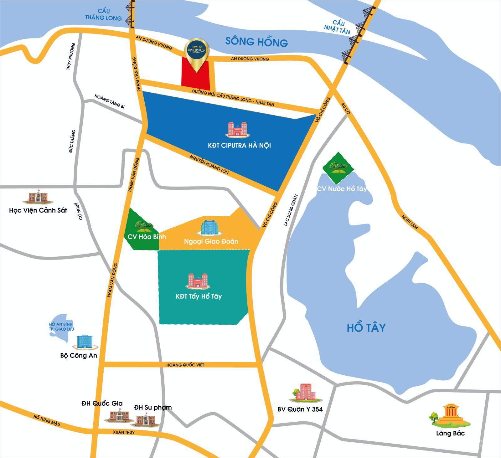 Dự án Tây Hồ River View Quận Tây Hồ | Mặt bằng, chính sách, giá bán T12 ...