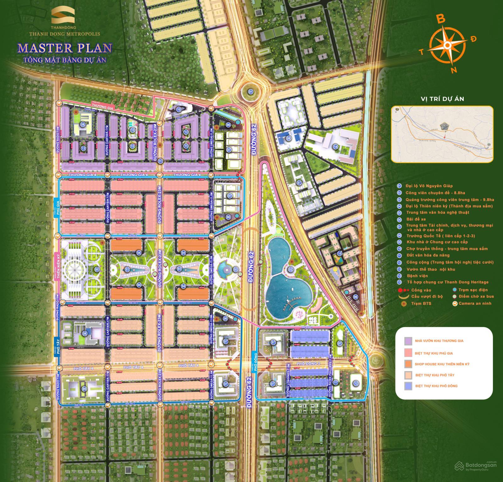 Cho Thuê Biệt Thự, Liền Kề Thành Đông Metropolis T11/2025