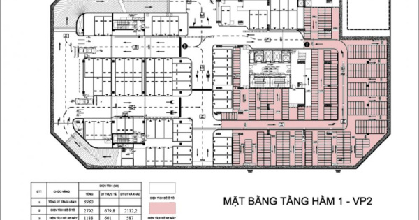 Bán, cho thuê tầng hầm gửi xe ô tô chung cư VP2 Linh Đàm, Hà Nội
