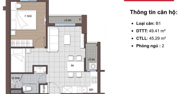 Bán gấp căn hộ Conic Riverside Q8 căn 1PN