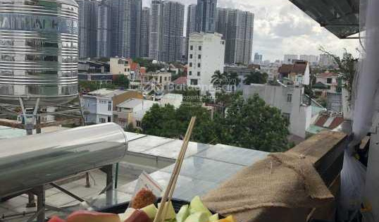 Bán gấp CHDV góc 2MT đường Số 10 Bình An Q2, sát Trần Não - hầm 5L, 8P thu nhập 70 tr/th giá 9,5 tỷ