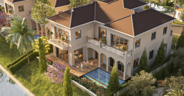 Mở bán căn biệt thự kênh đào Châu Âu Park Village 500m2 view công viên ...