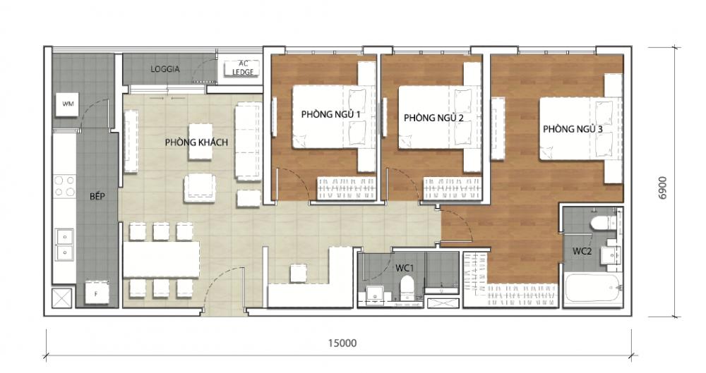 Căn hộ 3PN Krista full nội thất giá tốt nhất thị trường cần bán gấp. LH ...