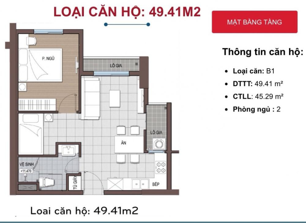 Bán gấp căn hộ Conic Riverside Q8 căn 1PN