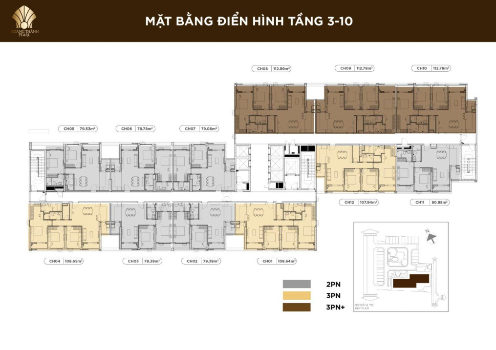 (BQL) gửi bán quỹ 20 căn hộ 2PN, tại chung cư cao cấp Hoàng Thành Pearl ...