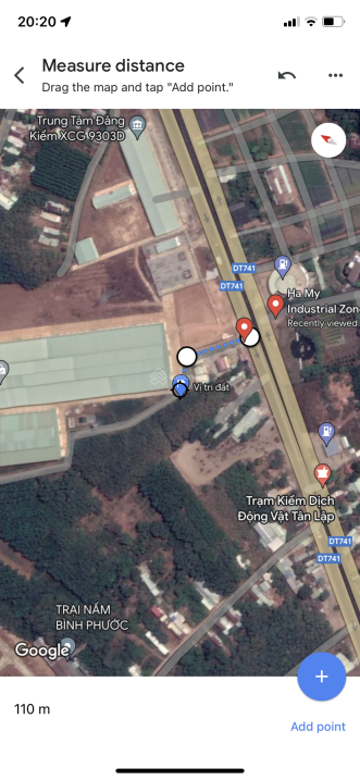 Chính chủ bán đất Tân Lập cách DT741 đúng 120m, đối diện KCN Hà My, DT 211.5m2, thổ cư 100m2