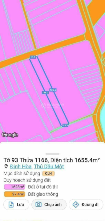 Nhánh MPTV mặt tiền DX 071 Định Hòa giá 7.5tr/m2 (2 lô liền kề) DT 1600m2/lô. LH 0973 791 *** GC