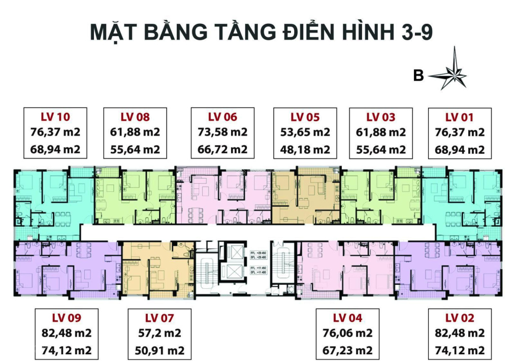 Chính chủ bán căn 2N2VS 82m2 tầng cao, số đẹp dự án Lavender Garden 176 ...