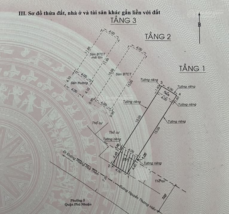 Mặt tiền đường Nguyễn Thượng Hiền - gần chung cư Botanic Tower, DT ...