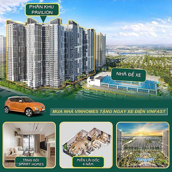 Chỉ từ 2,5tỷ căn 2N2C khu sắp bàn giao Pavilion Tòa duy nhất có 2 hầm ...