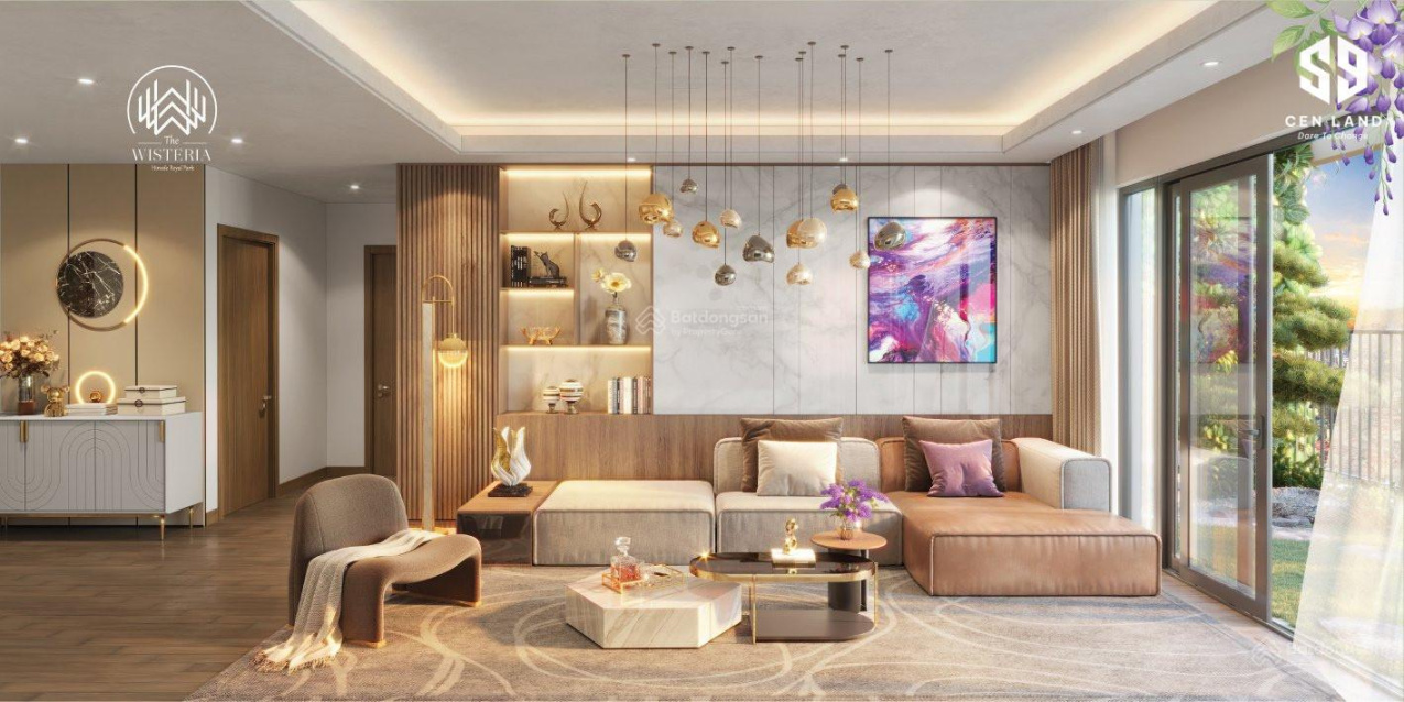 Chung cư 2 ngủ 72m2 The Wisteria Hoài Đức mặt QL32 giá 38 triệu/m2 gần ĐH Công Nghiệp vành đai 3.5