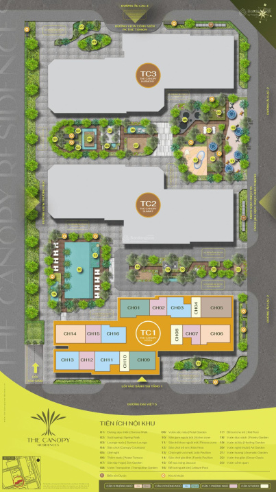Giá căn hộ tòa TC3 TC2 Canopy Singapore tại Vinhomes Smart City, cập ...