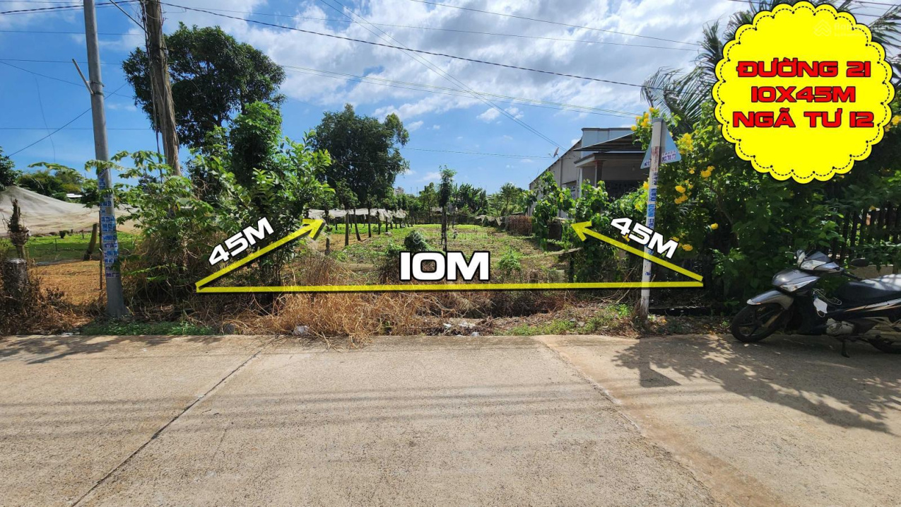 Bán 10m đường 21 ngã tư 12, Nghĩa Thành, Châu Đức, BRVT