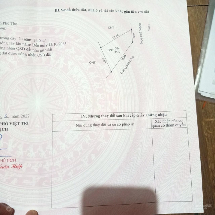 Bán nhà riêng Khu Kim Đức, Việt Trì, 84m2