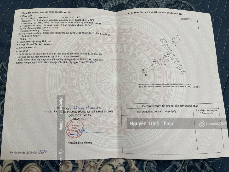 Bán gấp mảnh đất siêu đẹp Võ Chí Công - Nghĩa Tân - Cầu Giấy diện tích ...