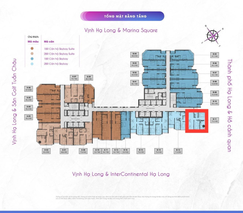 Bán gấp! (Căn góc) 2PN view biển A La Carte Hạ Long B11 tầng cao giảm 1 ...