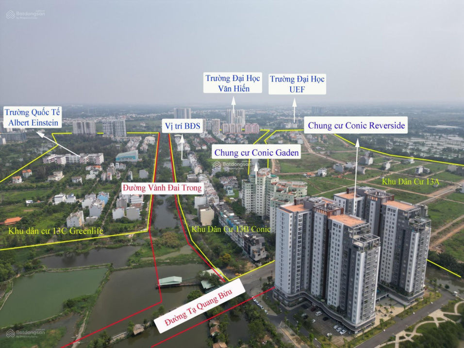Bán căn hộ Conic Riverside Q8, căn 65m2,2PN - 1WC, view Q1, giá 1.8 tỷ ...