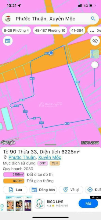 Cần bán gấp 6.3sào đất Phước Thuận cách biển 8km có 150m thổ cư giá chỉ ...