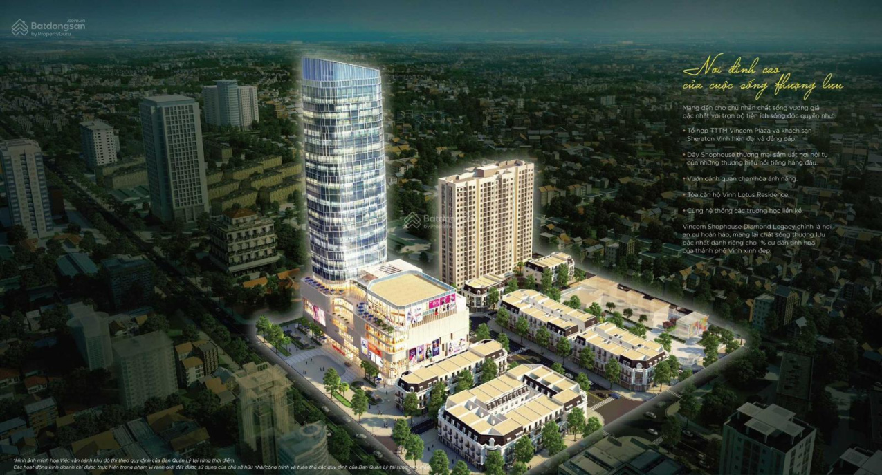 Vincom Vinh - Shophouse mặt phố Quang Trung