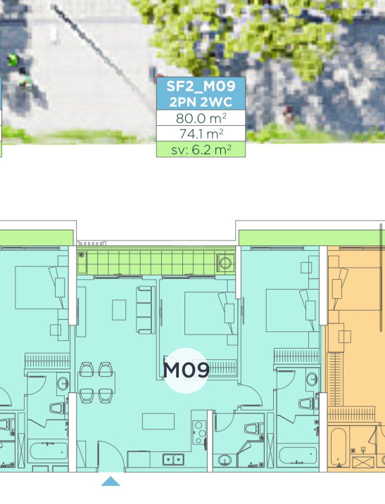 Bán 3 căn mezza Sky Forest mặt sàn 65m2 - 80m2 - 100m2 làm được 2 tầng