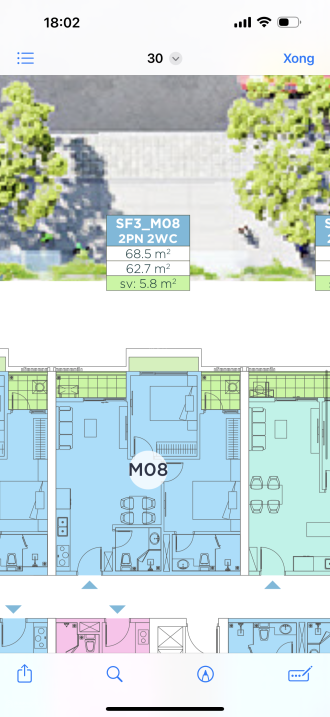 Bán 3 căn mezza Sky Forest mặt sàn 65m2 - 80m2 - 100m2 làm được 2 tầng