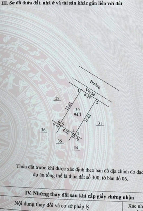 Đất phân lô thị trấn Trạm Trôi, Hoài Đức - 94m2, MT 6.3m - đường 9m + vỉa hè chỉ 20m ra đg 30m
