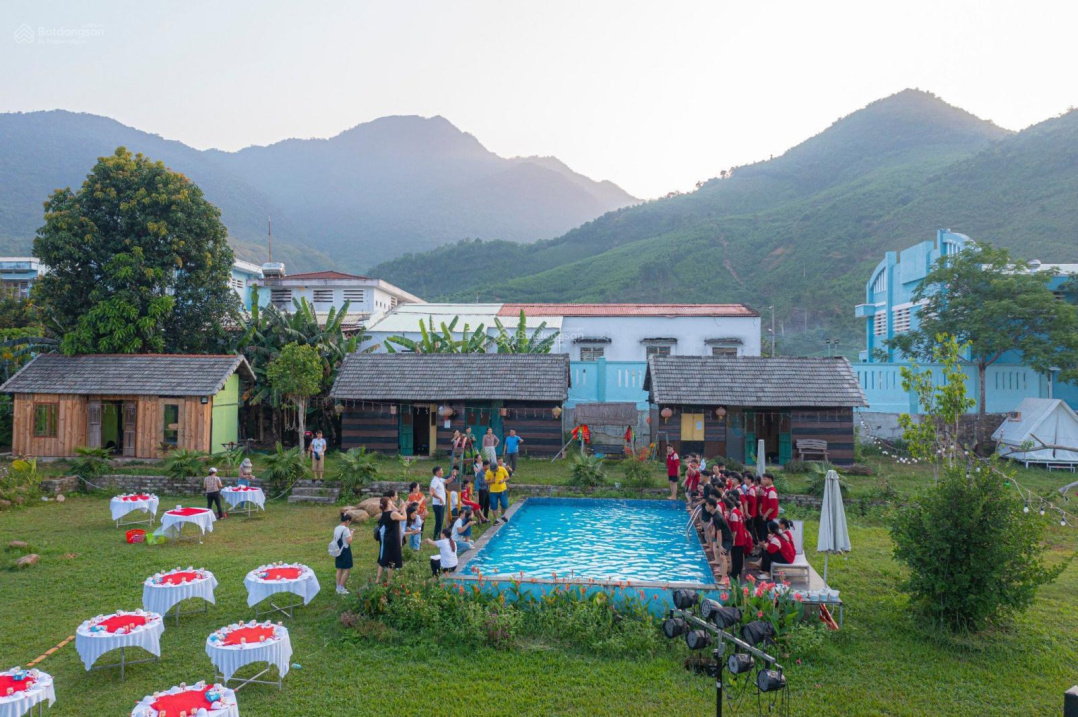 Bán farm đang hoạt động view cách đồng. Khu du lịch cắm trại Hòa Bắc