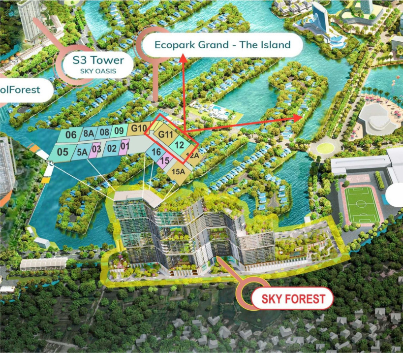 Bán 2 căn cạnh nhau 3PN và 2PN căn G11 và 12 SF3 Sky Forest giá tốt ...