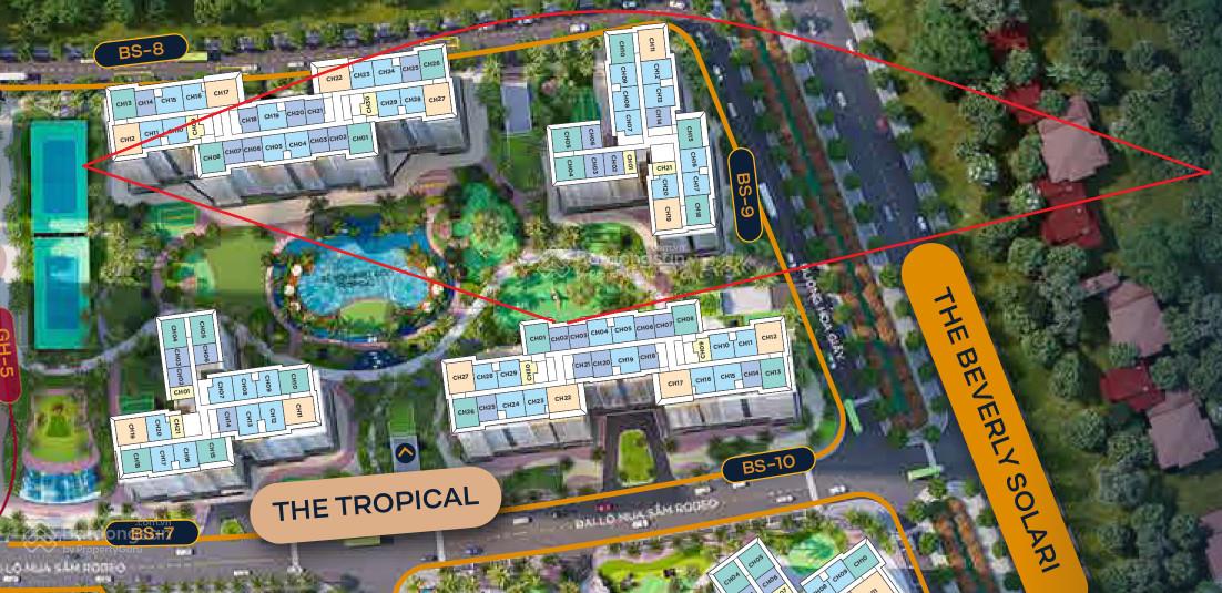 The Beverly Solary 2,8 tỷ 2PN 61.4m2