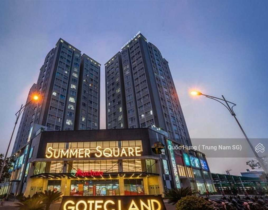 Bán chung cư Quận 6, có sổ hồng, chung cư Summer Square, DT: 55m2, 1PN, 1WC giá cực tốt