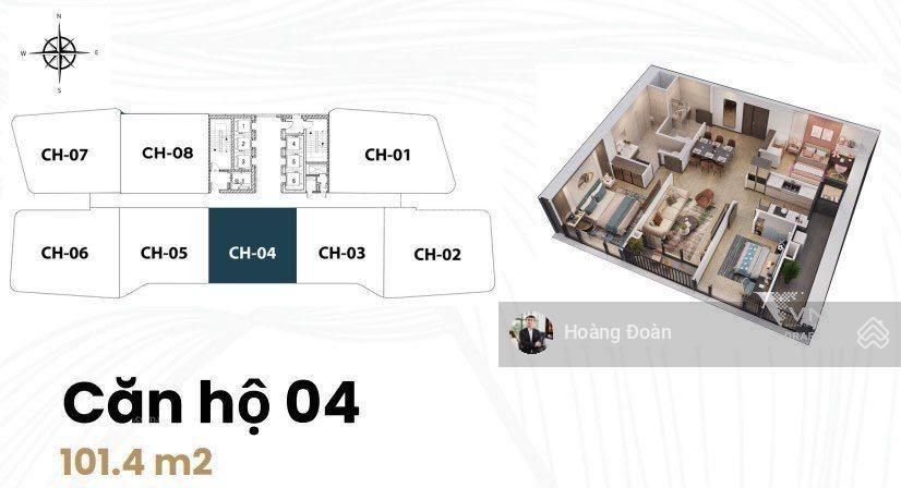 Chính chủ bán căn hộ 04 (102m2) N01-T6 Ngoại Giao Đoàn, 3PN view hồ Tây ...
