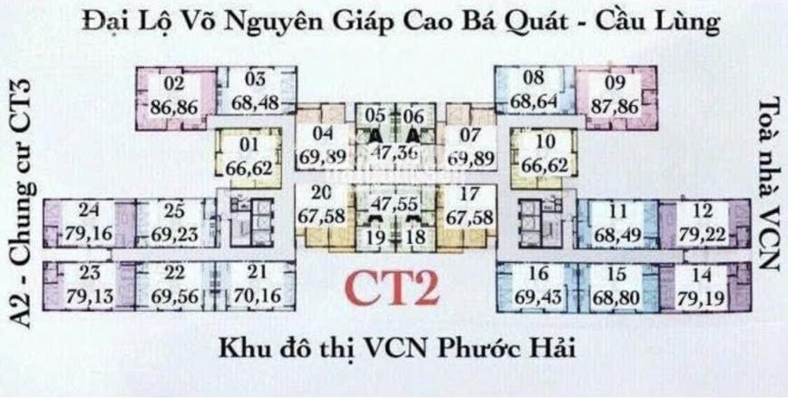 Duy nhất căn CT2 VCN Phước Hải 3 phòng ngủ diện tích 90 mét giá rẻ chỉ 2,5 tỷ