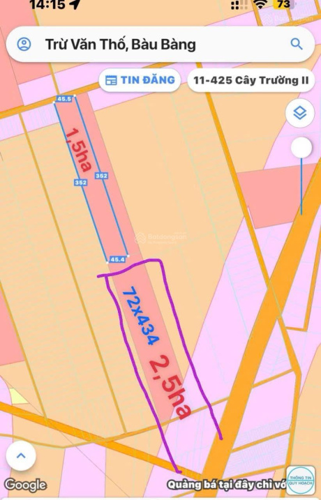 Bán 4 mẫu SKC Trừ Văn Thố Bàu Bàng BD có bán lẻ 1.5ha SKC, có 5000 SKC ...