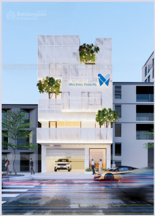 Cho thuê tòa nhà đường Hồ Xuân Hương, Quận 3. DT: 8x25m. Trệt 4 lầu