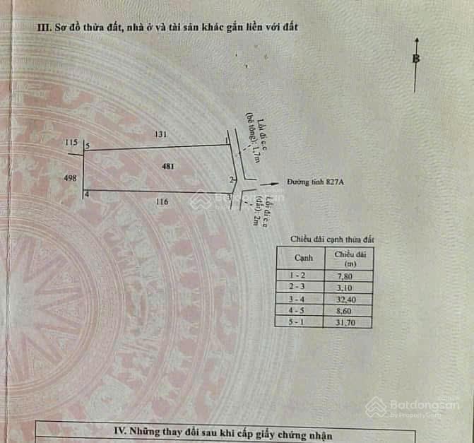 Đất rẻ - Phường 7 - TP Tân An. DT 312.7m2