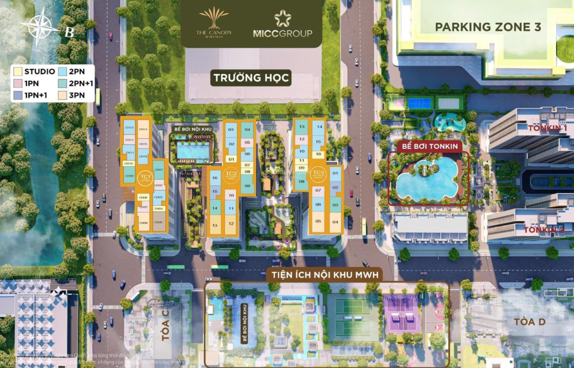 Chỉ còn 3 căn shop mặt sảnh 60m2 đẹp nhất tòa The Canopy Residences ...