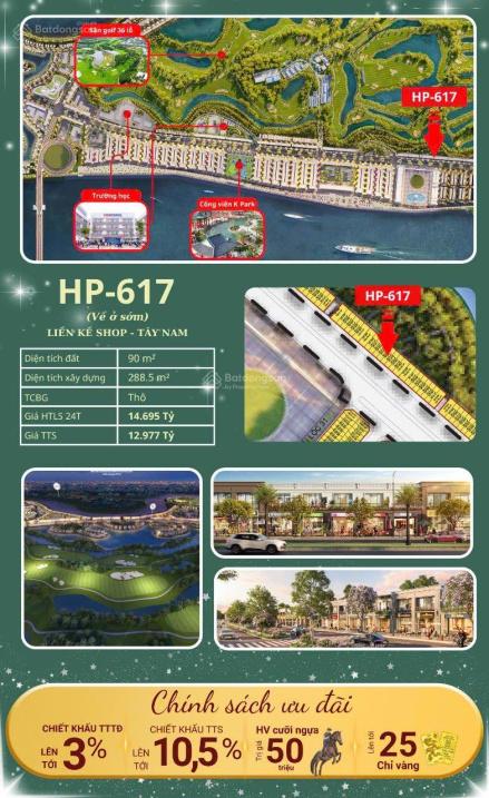 Shophouse HP 617 & HP 607 đối diện quảng trường châu Âu, đẹp nhất dự án ...