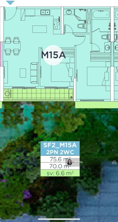 Bán mezza Sky Forest - tổng 2 sàn lên đến 130m2 view cực đẹp - hướng mát