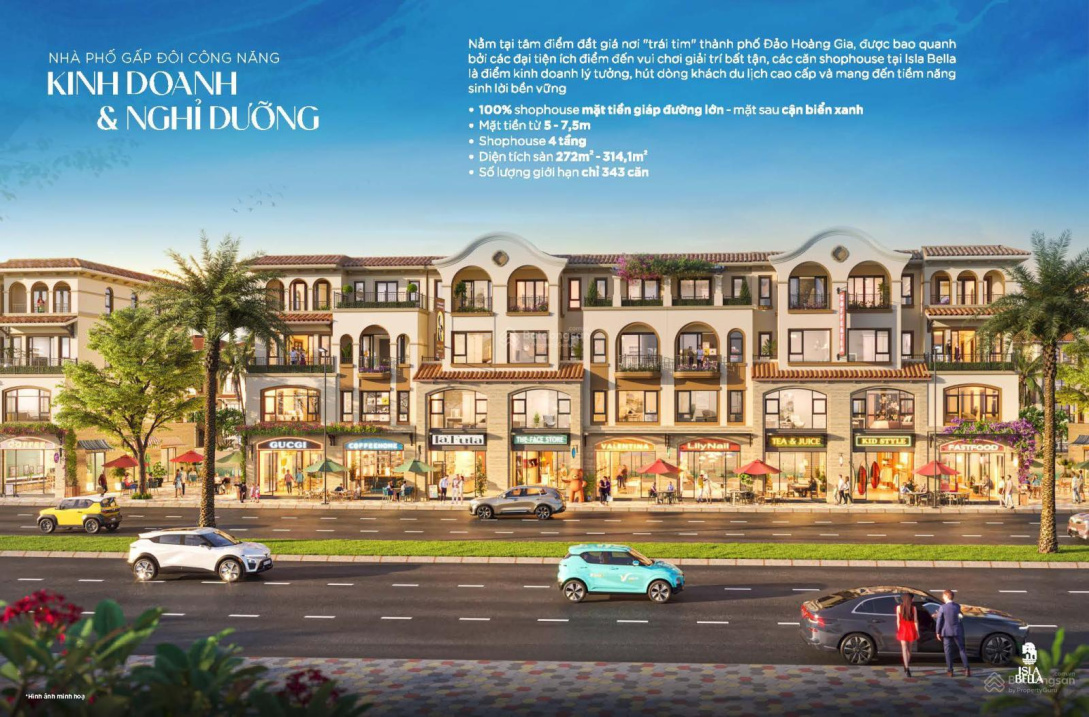Căn shophouse thuộc Isla Bella - trái tim của Vinhomes Royal Island giá ...