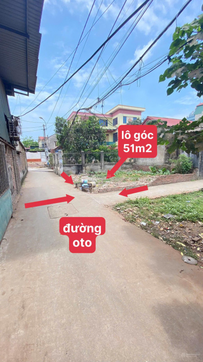 1.780 tr lô góc Kim Thiều - Hương Mạc - Từ Sơn - BN Diện tích: 51,5m2 ...