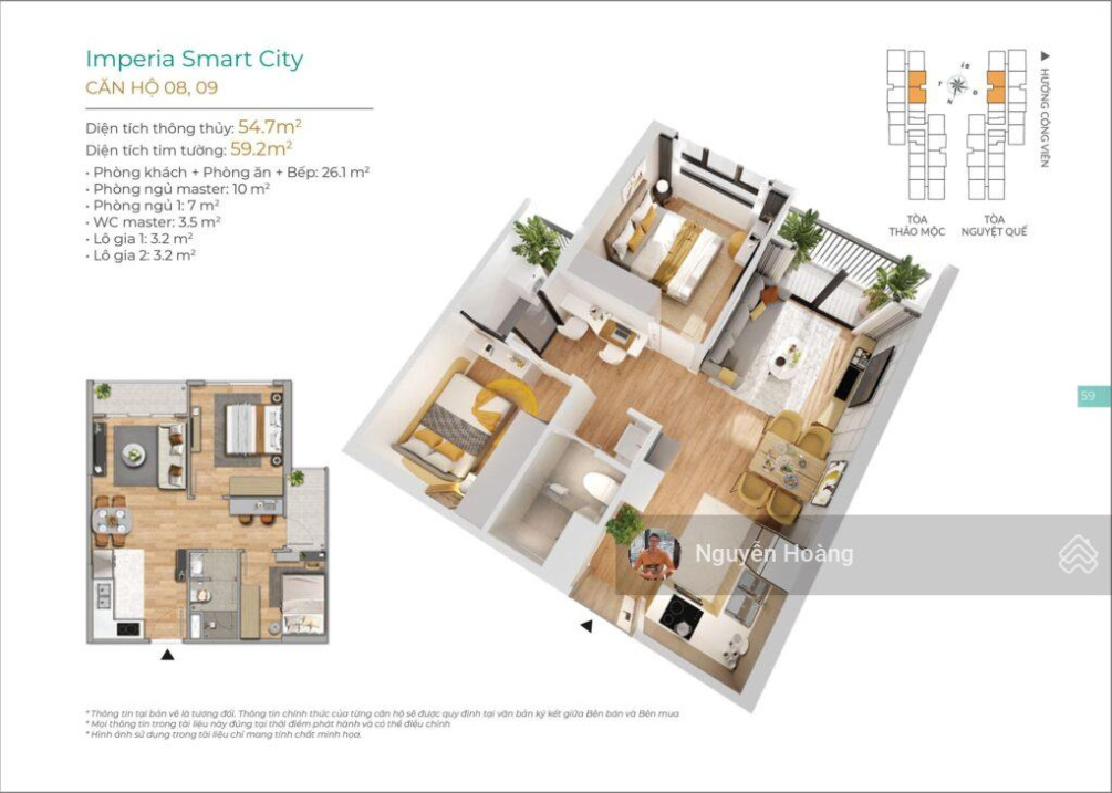 Bán nhanh căn hộ tại Solar Park, 2PN, 55m2, 4.1 tỷ, LH: 0365 691