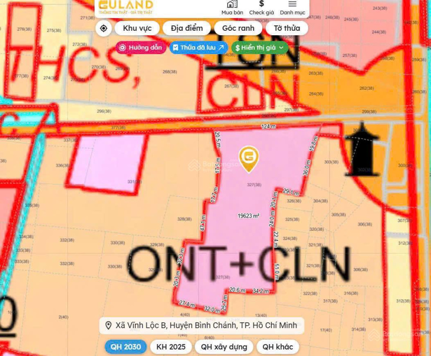 Bán MT Bộ Đội An Điền ngay Vành Đai 3, Bình Chánh - Diện tích: 19.600m² ...