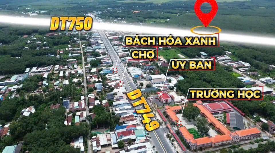 Cơ hội sở hữu lô đất tại mặt tiền đường lớn DT750, Dầu Tiếng