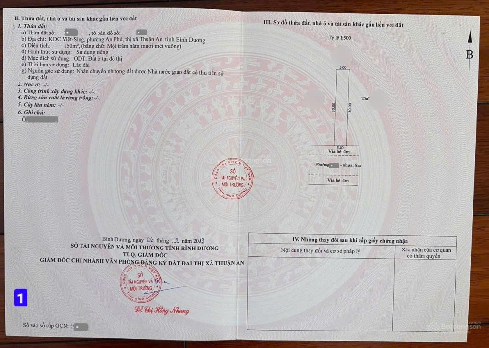 Bán dãy trọ 5x30m, đường D25 KDC Việt Sing P. An Phú, thu nhập 12tr/th